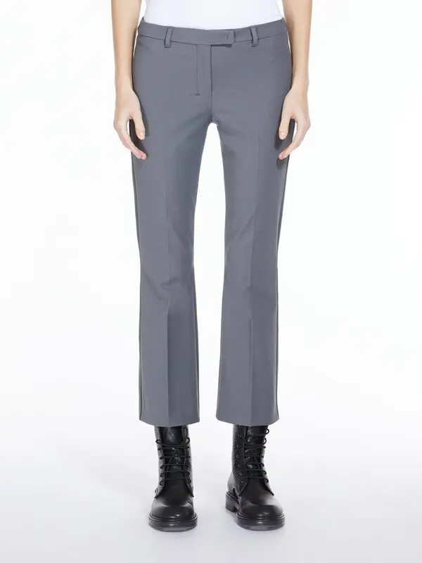 Max Mara Umanita High-waisted Flared Trousers - Gray
