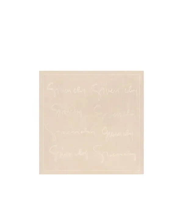 Givenchy Square In Silk Jacquard With Signature