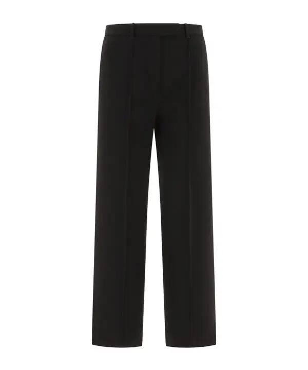 Max Mara High Waist Straight Leg Pants - Black
