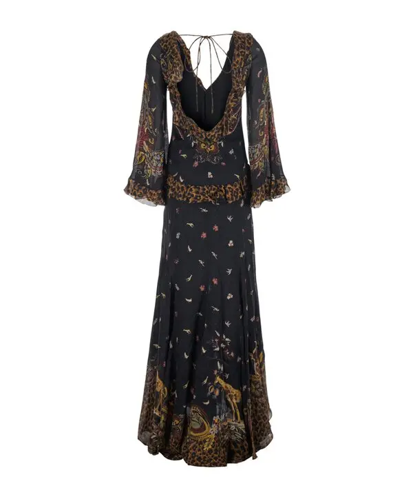 Etro Long Dress With V-neck