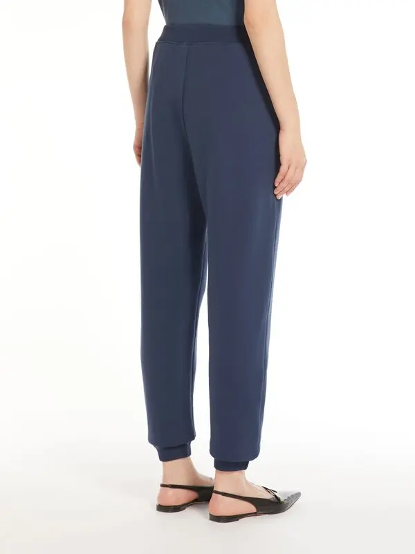 Max Mara Embroidered Logo Sweatpants - Blue