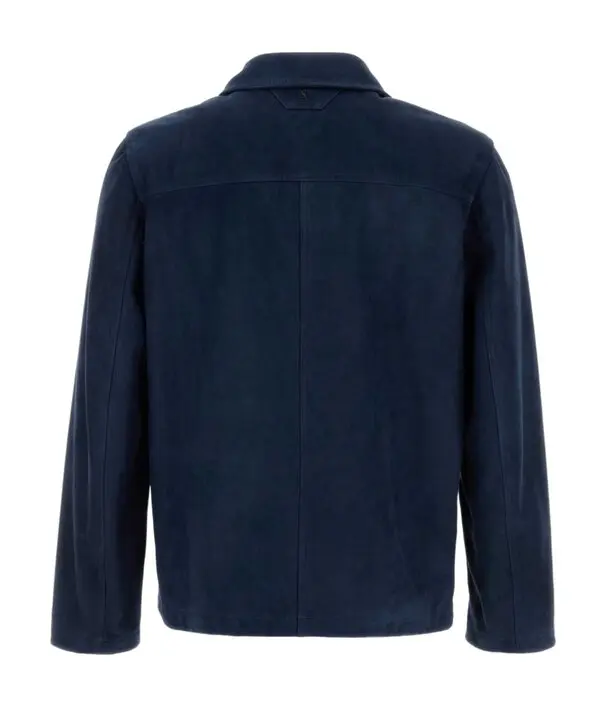 SALVATORE SANTORO Long Sleeve Suede Jacket