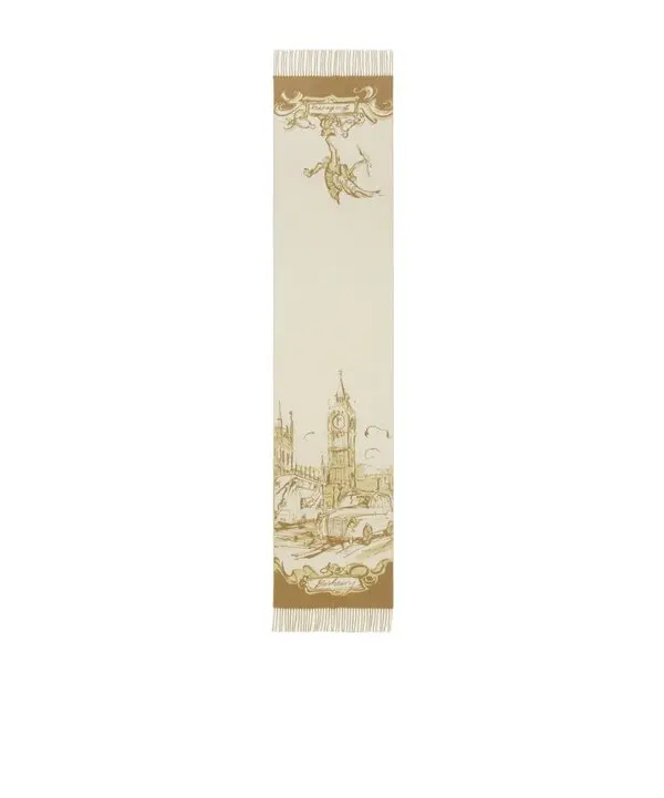 Burberry Westminster Cashmere Scarf - Hay