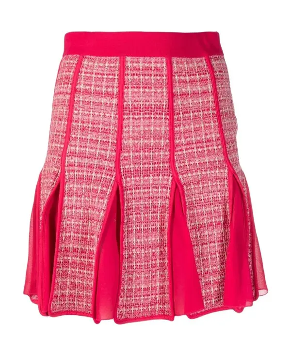 Elisabetta Franchi Logo Skirt - Pink
