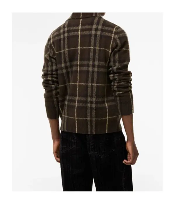 Burberry Check Cashmere Cardigan