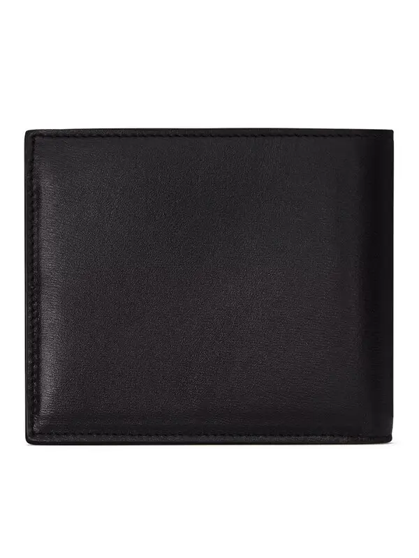 Saint Laurent Tiny Cassandre East/west Wallet In Shiny Leather