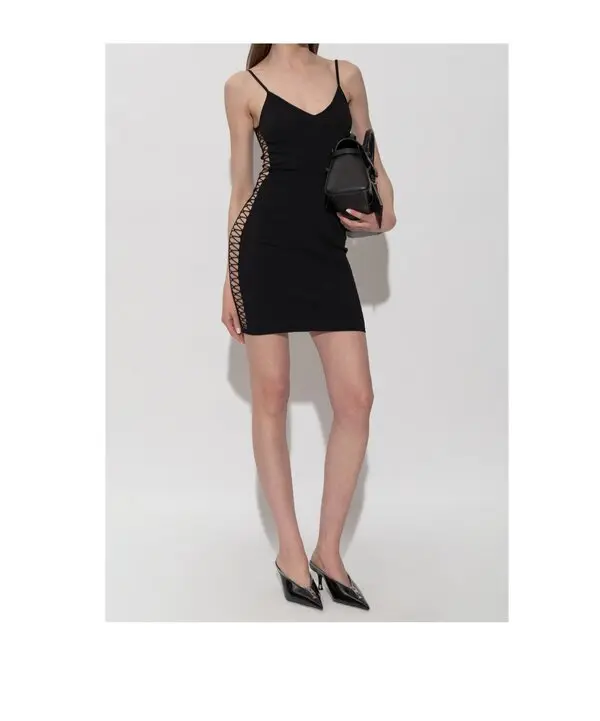 Dsquared2 Side Cut-out Lace-up Mini Dress