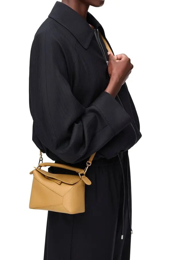 Loewe Mini Puzzle Top Handle Bag - Sahara