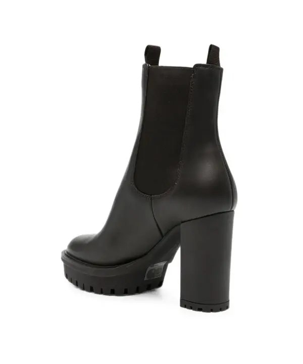 GIANVITO ROSSI Platform Leather Chelsea Boots