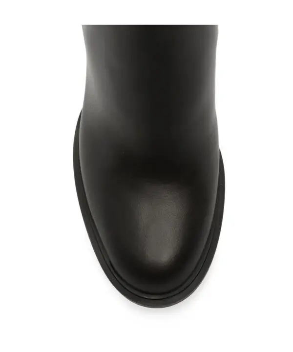 GIANVITO ROSSI Platform Leather Chelsea Boots