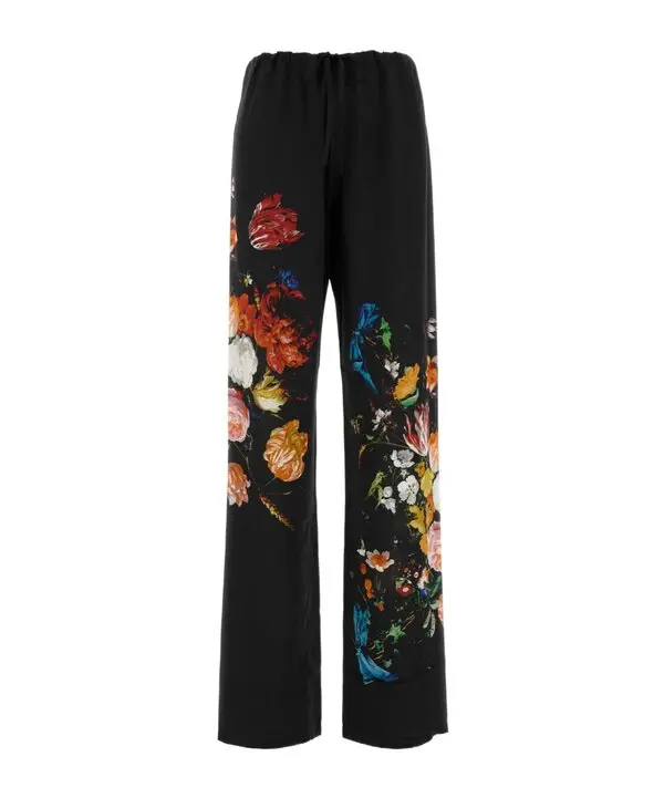Dries Van Noten Elasticated Viscose Pants