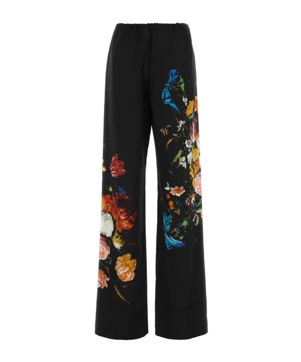 Dries Van Noten Elasticated Viscose Pants