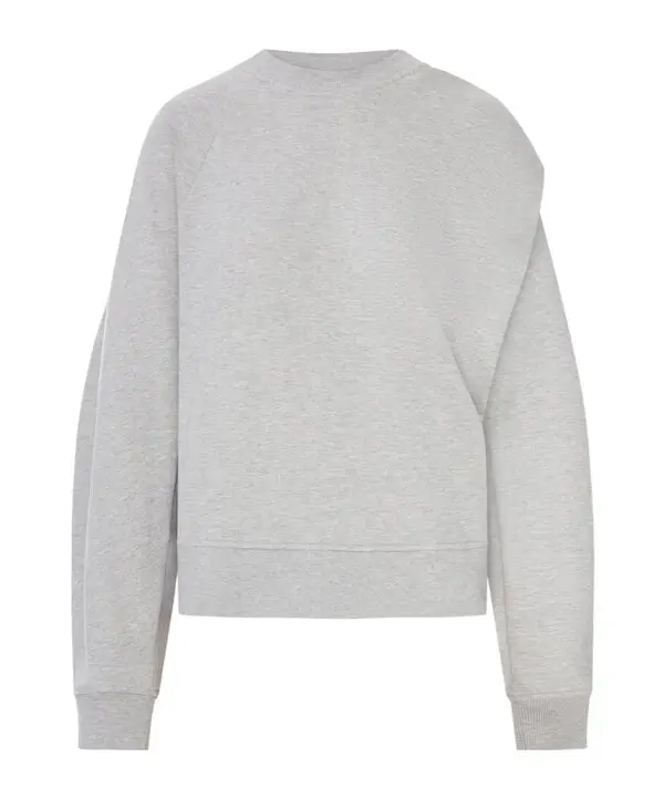 Dries Van Noten Long-sleeve Sweatshirt With Deconstructed Detail - Grey