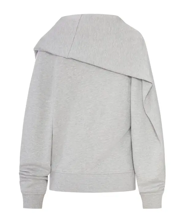 Dries Van Noten Long-sleeve Sweatshirt With Deconstructed Detail - Grey