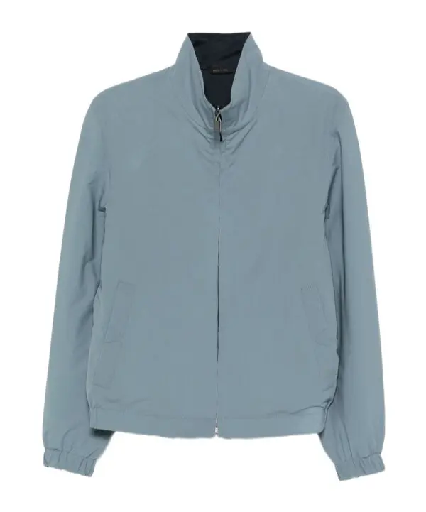 Brioni Zip-fastening Long-sleeve Jacket With Stand Collar