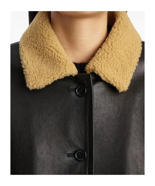 Khaite Long-sleeve Leather Jacket