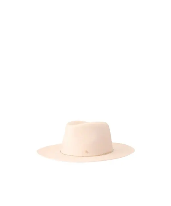 MAISON MICHEL Wide-brimmed Hat - Beige