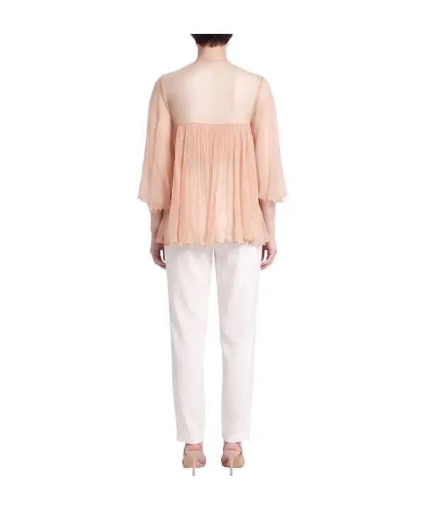 Chloé Solid-colored Georgette Top