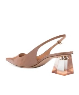 GIANVITO ROSSI 50mm Block Heel Slingback Pumps - Pink