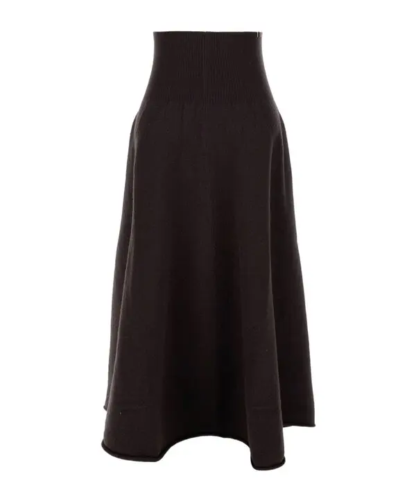 Extreme Cashmere A-line Midi Skirt