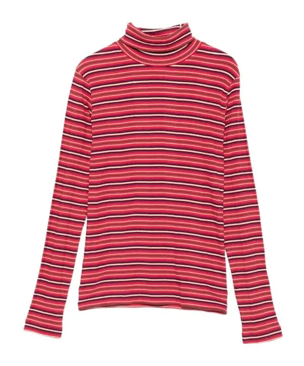 Dries Van Noten Striped Knit Top - Red