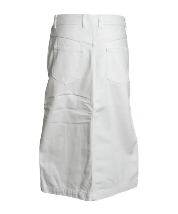 Rabanne Slit-detailed Denim Midi Skirt