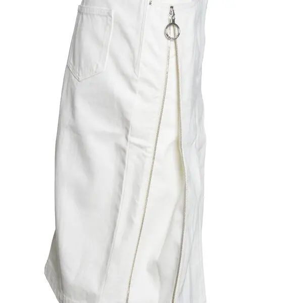 Rabanne Slit-detailed Denim Midi Skirt