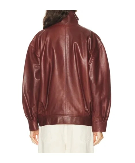 ARMA Long-sleeve Leather Jacket With Stand Collar