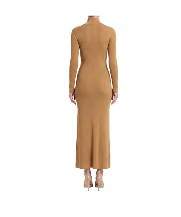 Roland Mouret Knit Drape Gown - Gold