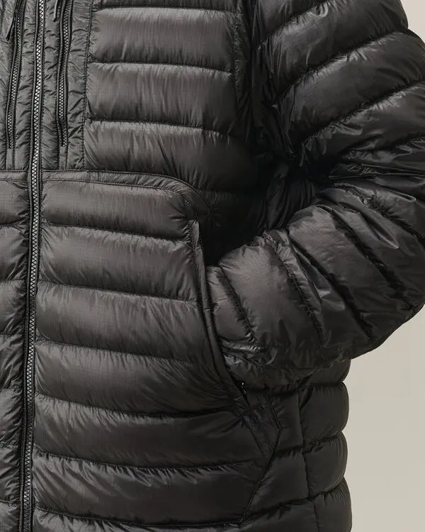 C.P. COMPANY Hooded Down Jacket With Goggle Lens