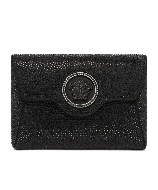 Versace Embellished Chain Shoulder Bag