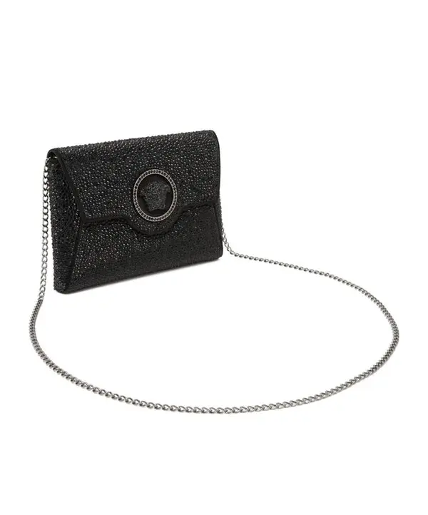 Versace Embellished Chain Shoulder Bag