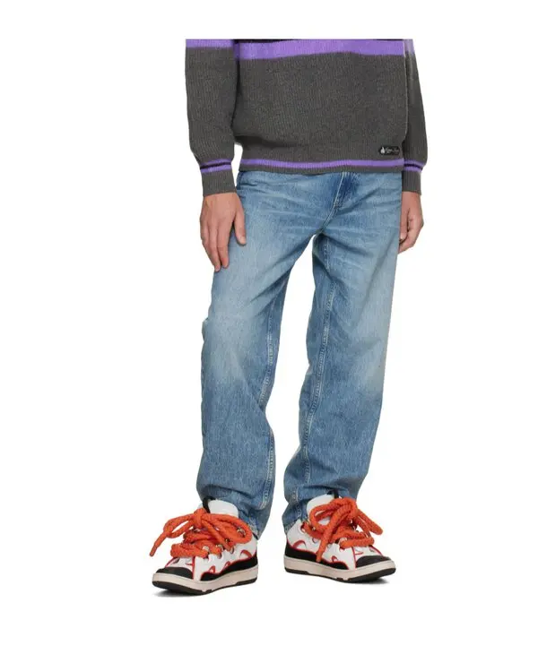 LANVIN Round-toe Sneakers With Thick Woven Shoelaces