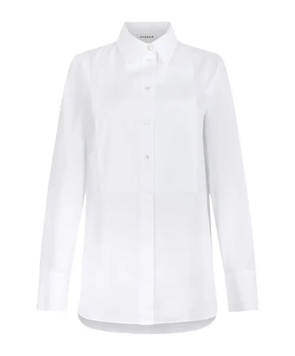 P.a.r.o.s.h Color-block Long-sleeve Shirt - White