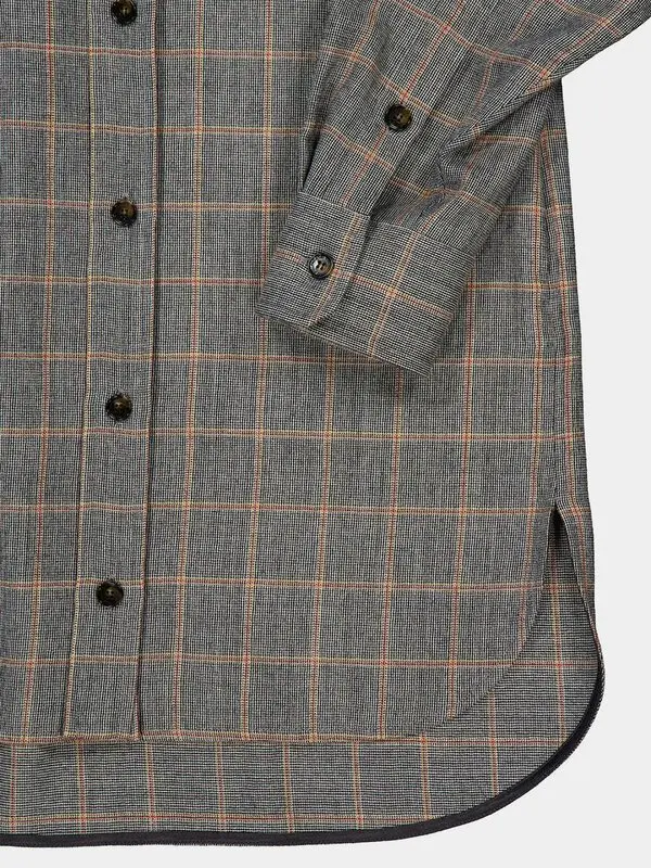Stella McCartney Check-pattern Epaulette Shirt Mini Dress