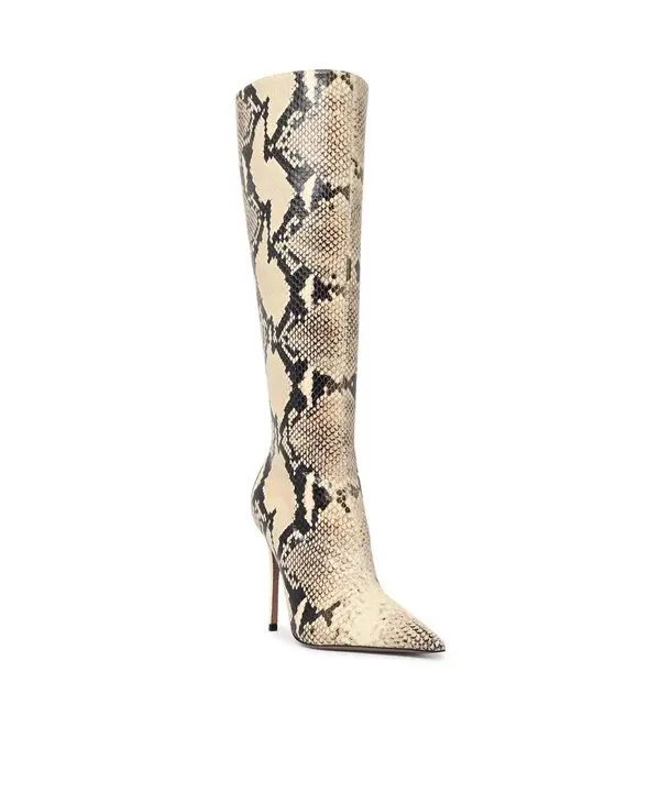 Paris Texas Vera 105 Snakeskin Stiletto Boots