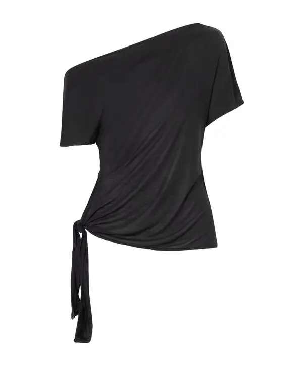 ST. AGNI Off-shoulder Top With Side Knot Detail