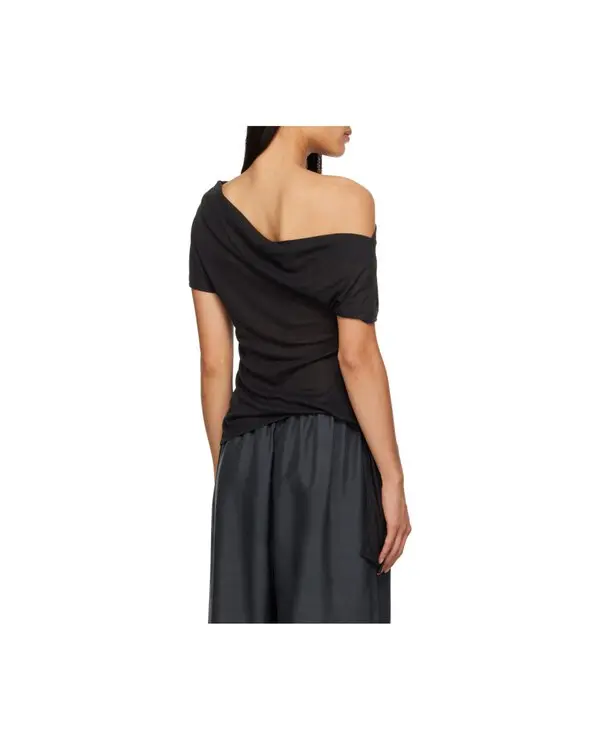 ST. AGNI Off-shoulder Top With Side Knot Detail