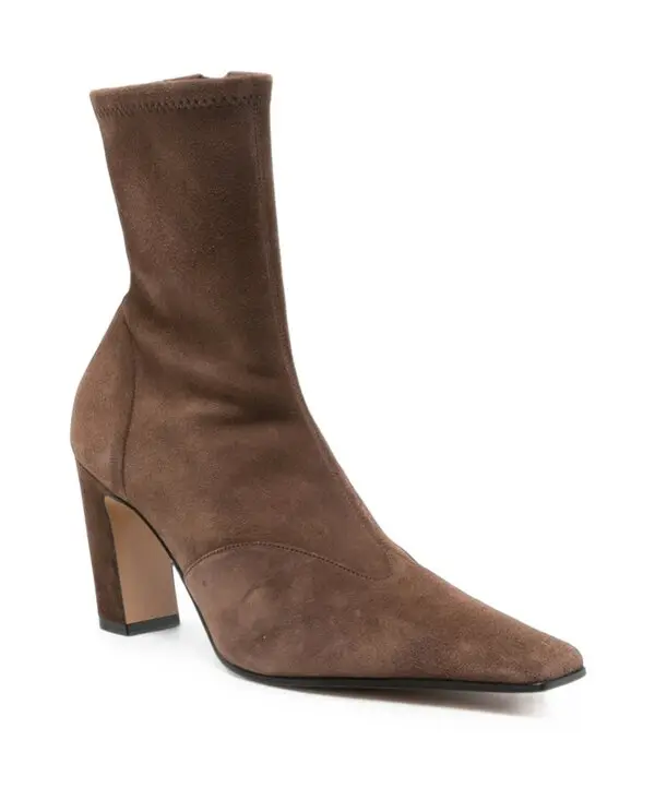 Khaite Square-toe Ankle Boots
