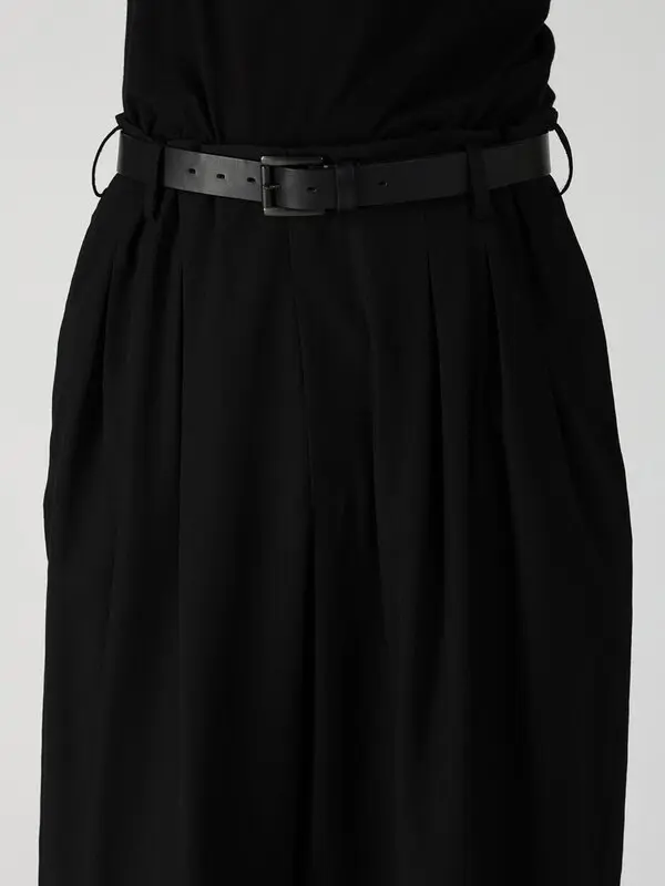 Yohji Yamamoto Wool Gabardine 12-tuck Trousers