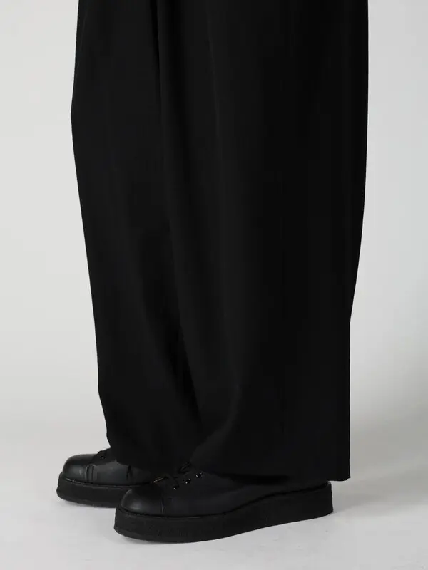 Yohji Yamamoto Wool Gabardine 12-tuck Trousers