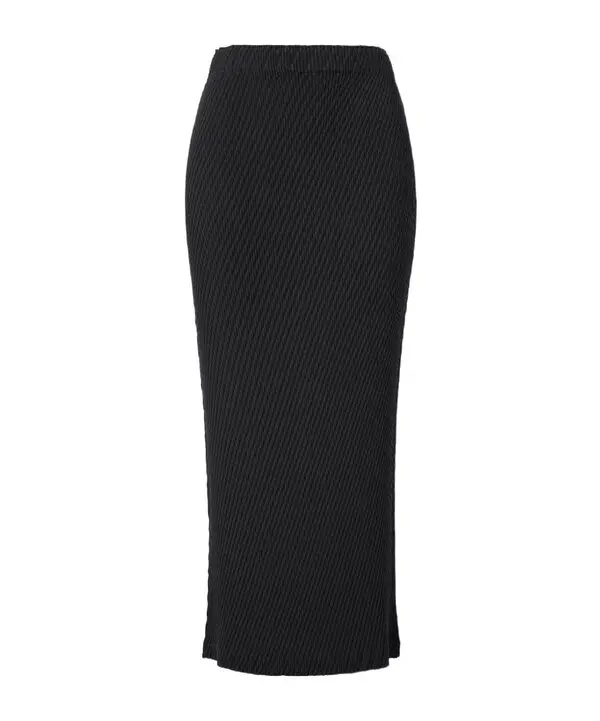 Issey Miyake Rhombus Pleats Skirt - Black
