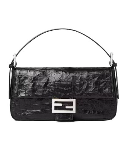 Fendi Baguette 26424 Shoulder Bag - Black