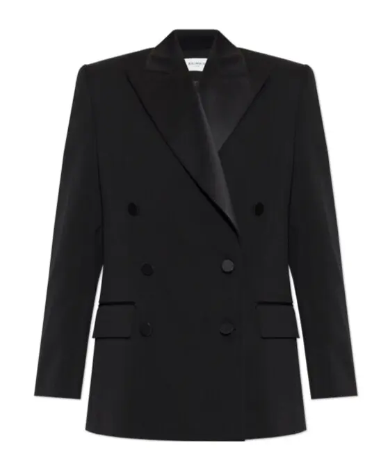 Balmain Long Sleeve Double-breasted Blazer