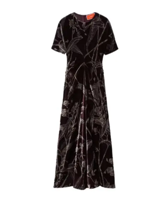 La DoubleJ Angelica Floral-print Dress - Black