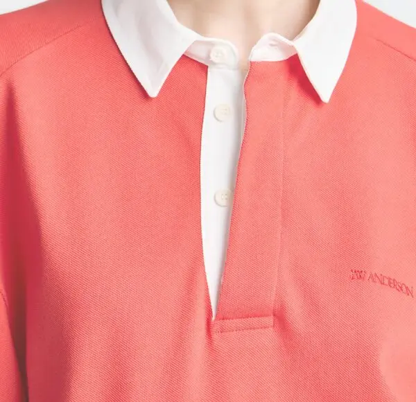 J.W.ANDERSON Red And Blue Striped Rugby Polo Shirt