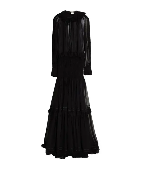 Saint Laurent Bohemian Dress - Black