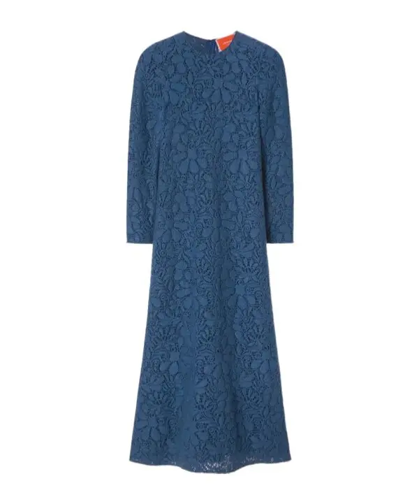 La DoubleJ Long-sleeve Lace Maxi Dress