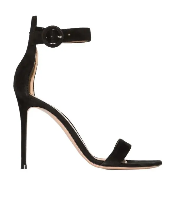 GIANVITO ROSSI 105mm Suede Stiletto Sandals