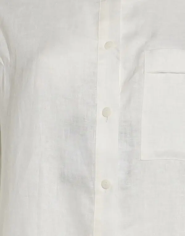 Max Mara Long-sleeved Shirt With Chest Pocket - White